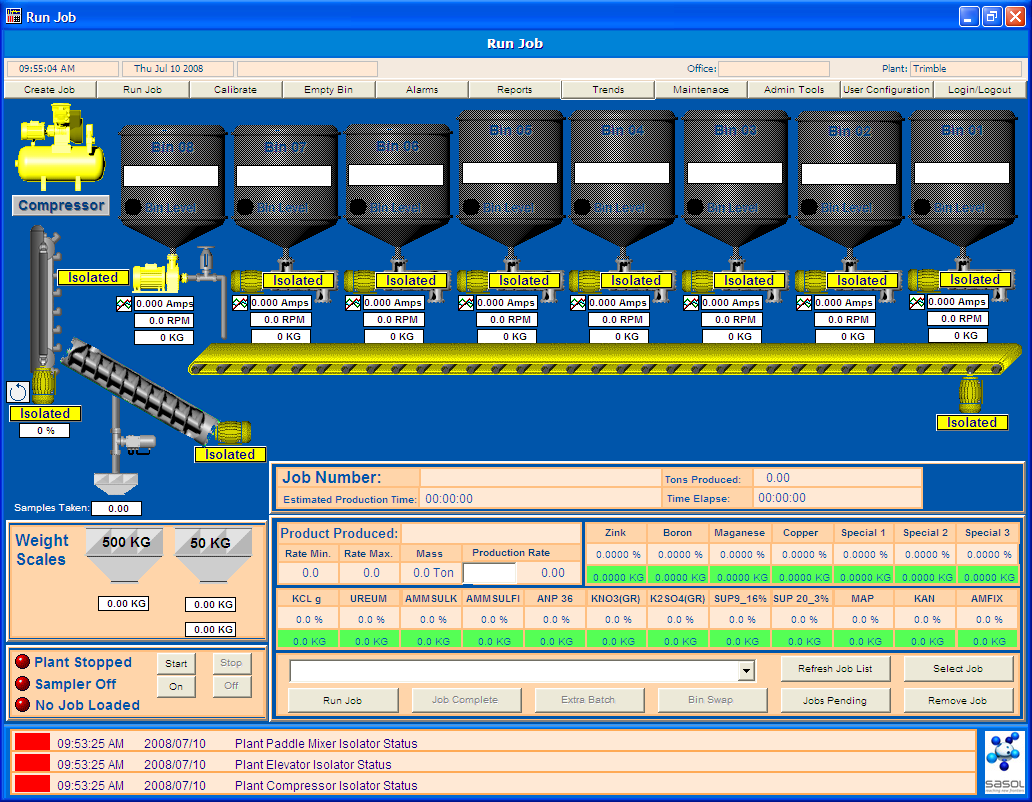 Automation and Control of Mass blending fertilizer plant for SASOL ...